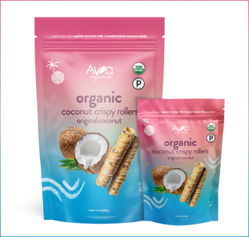 Home of Ava Organics Foods, coconut crispy rollers